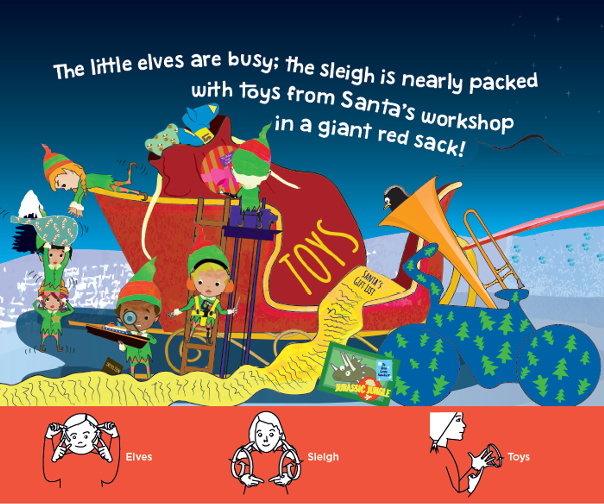 Santa's Workshop; A Rhyme and Sign Christmas (#6) - Little Signers Club